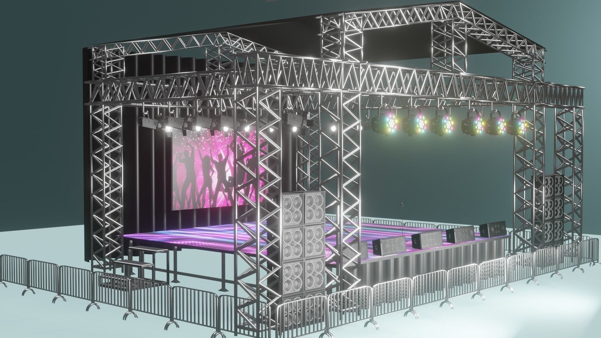 3D Model Stage Concert - TurboSquid 2052020
