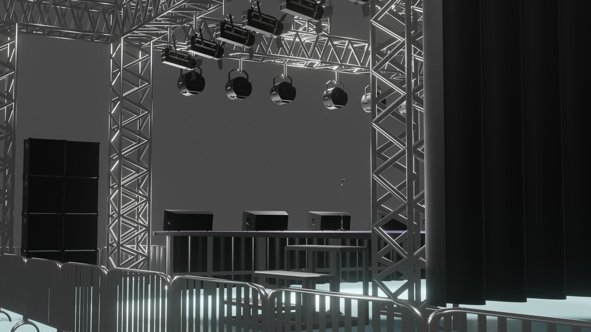 3D Model Stage Concert - TurboSquid 2052020