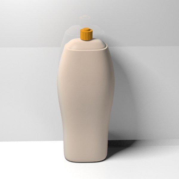 3d shampoo bottle