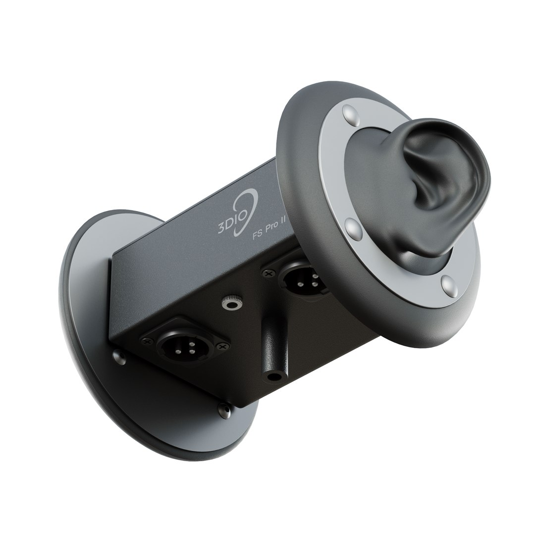 3D 3Dio FS Free Space Pro II Professional Binaural Microphone 2 XLR ...