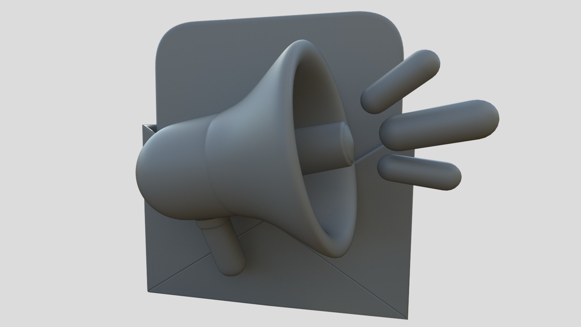 3D 3d Realistic Megaphone - TurboSquid 1903383