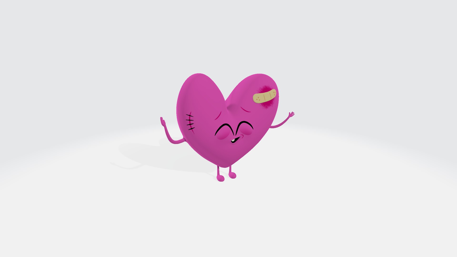 3D Heart Critter - TurboSquid 2352722