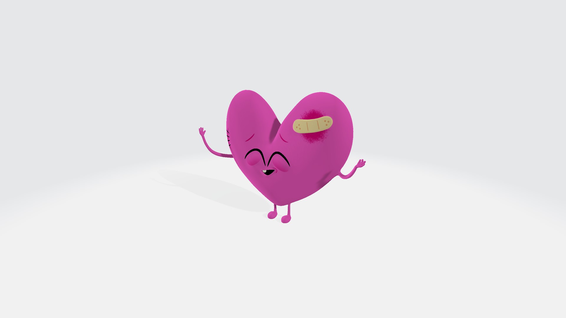 3D Heart Critter - TurboSquid 2352722