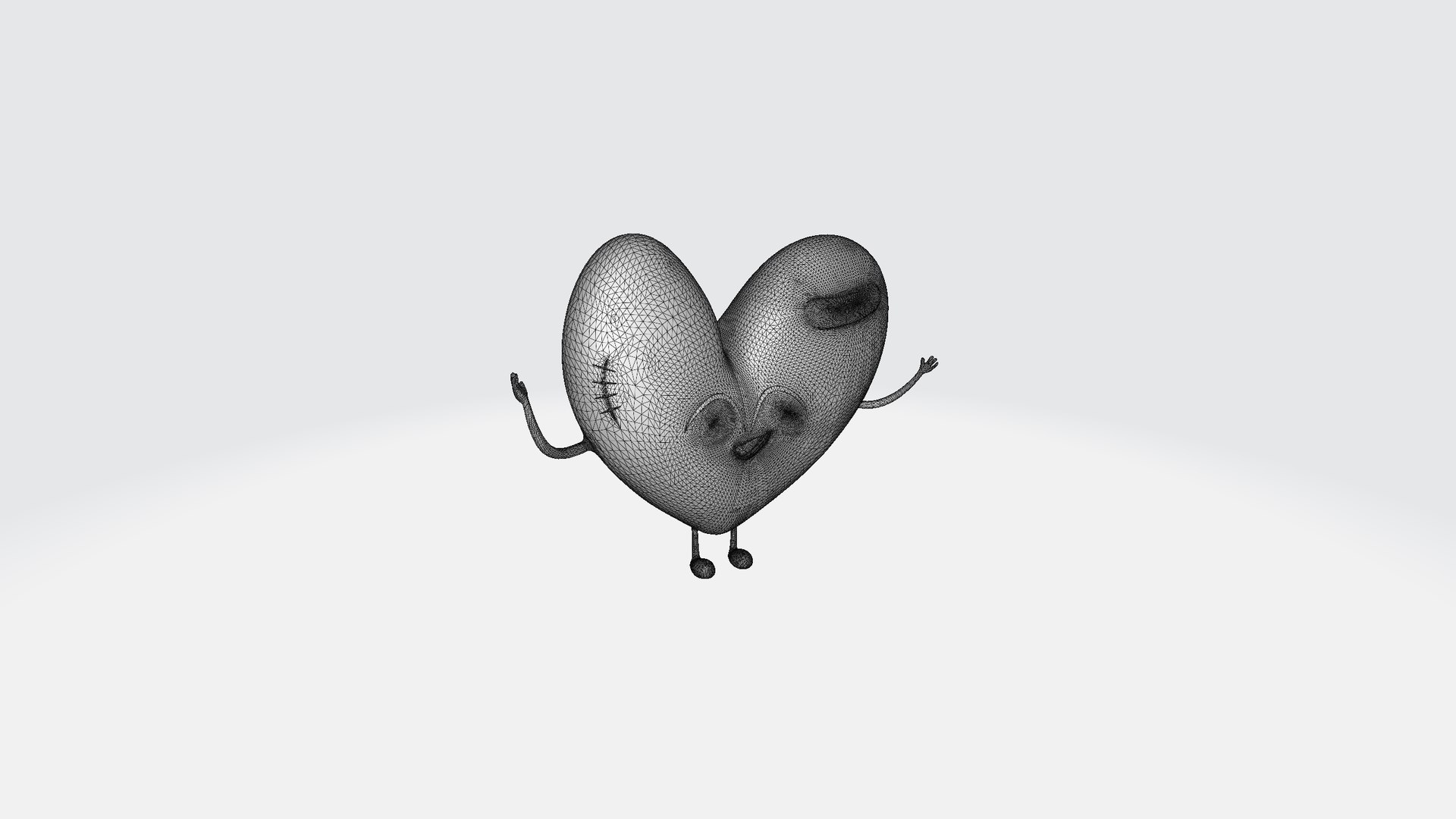 3D Heart Critter - TurboSquid 2352722
