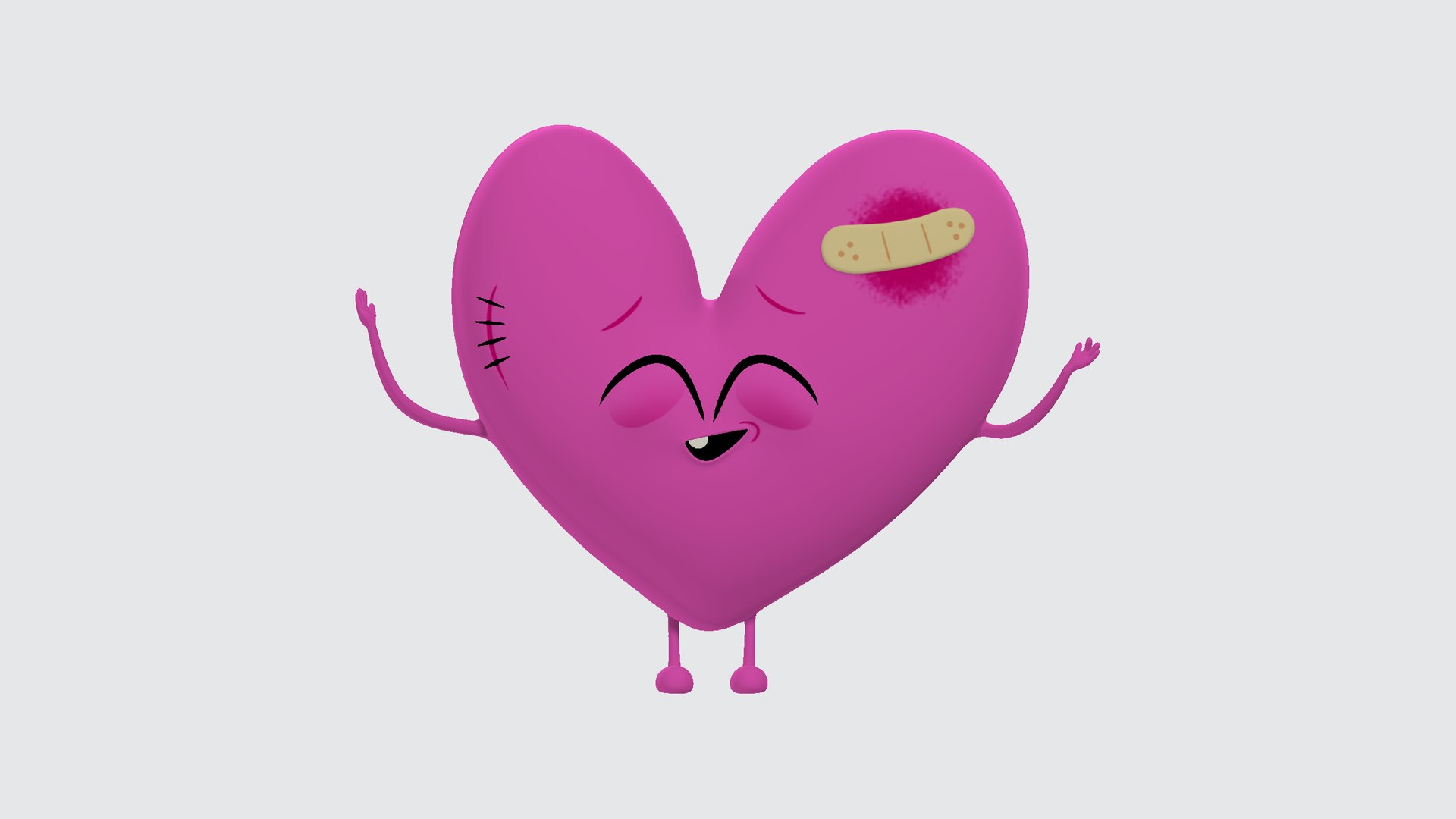 3D Heart Critter - TurboSquid 2352722