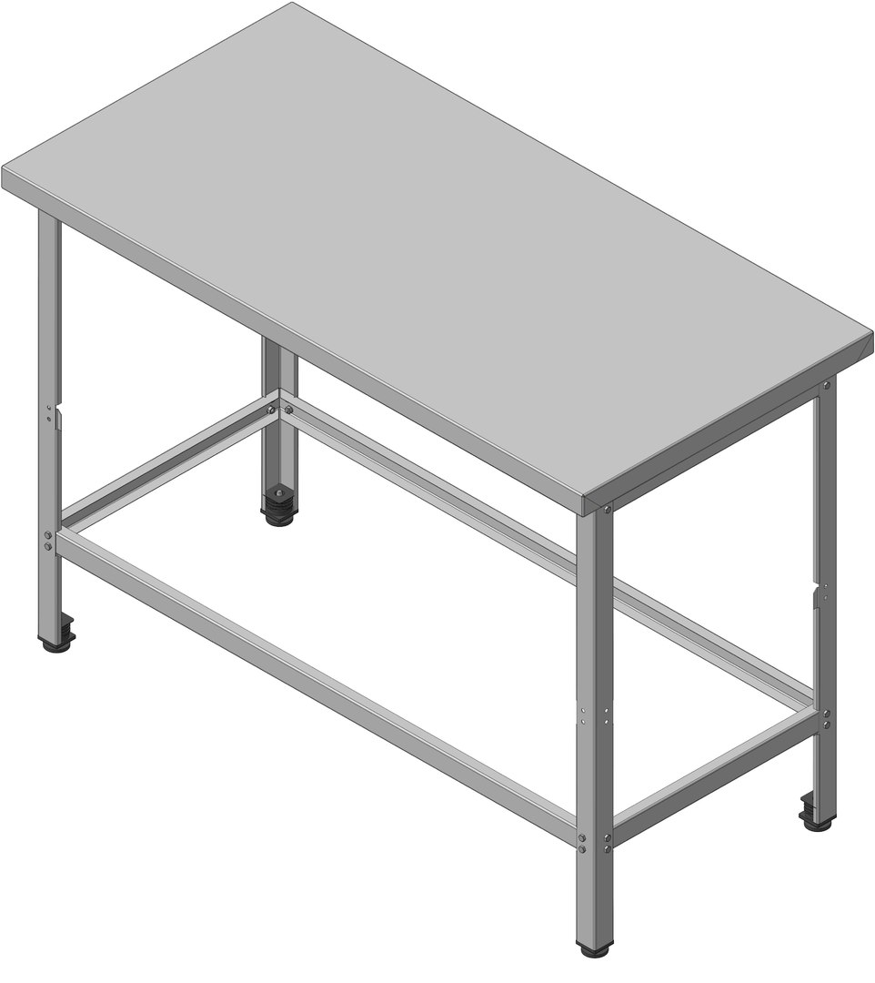 Production Table Steel 3D Model - TurboSquid 1620640