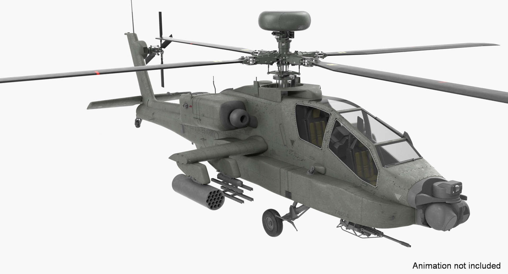 Ah-64d Apache Longbow Rigged Max