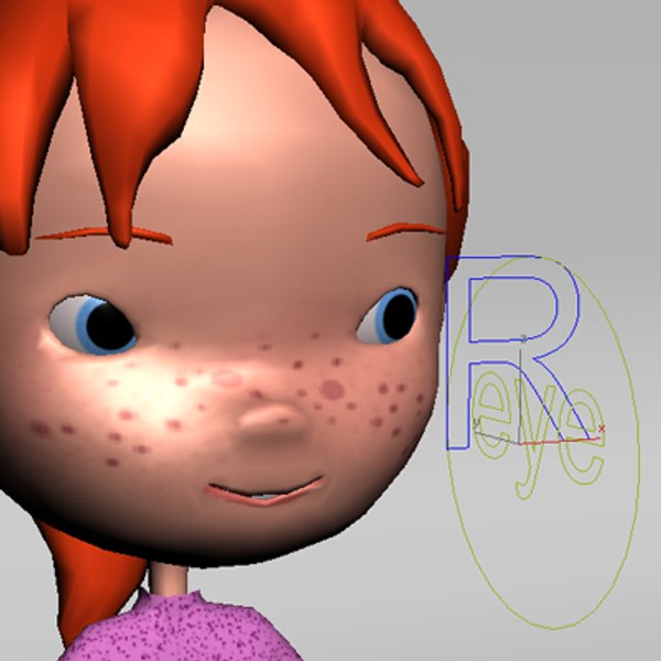 girl cute 3d model
