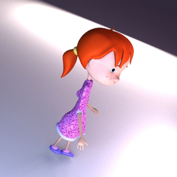 girl cute 3d model