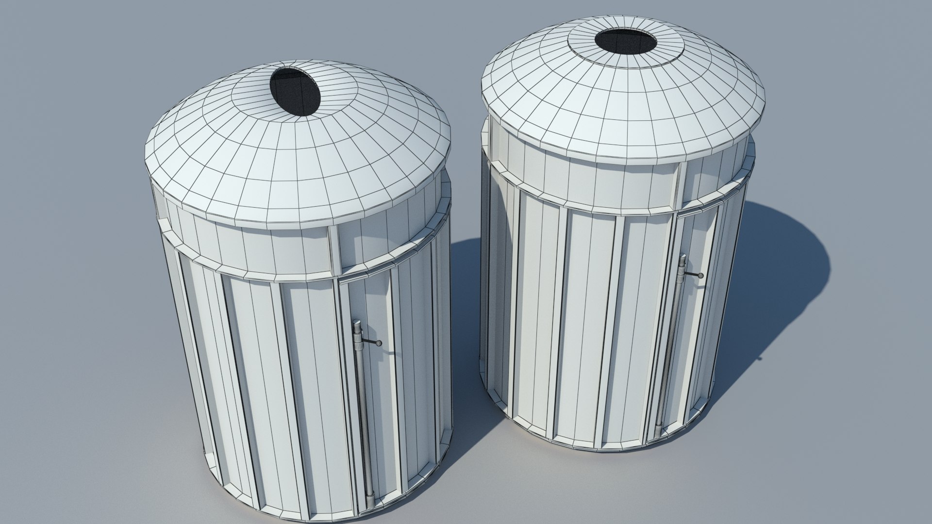 Recycling Bins Public 3D Model - TurboSquid 1255030