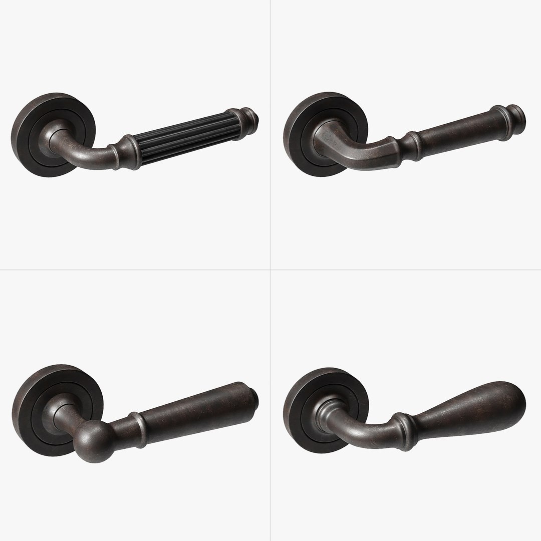 Door Handles Collection 3D Model - TurboSquid 1905522