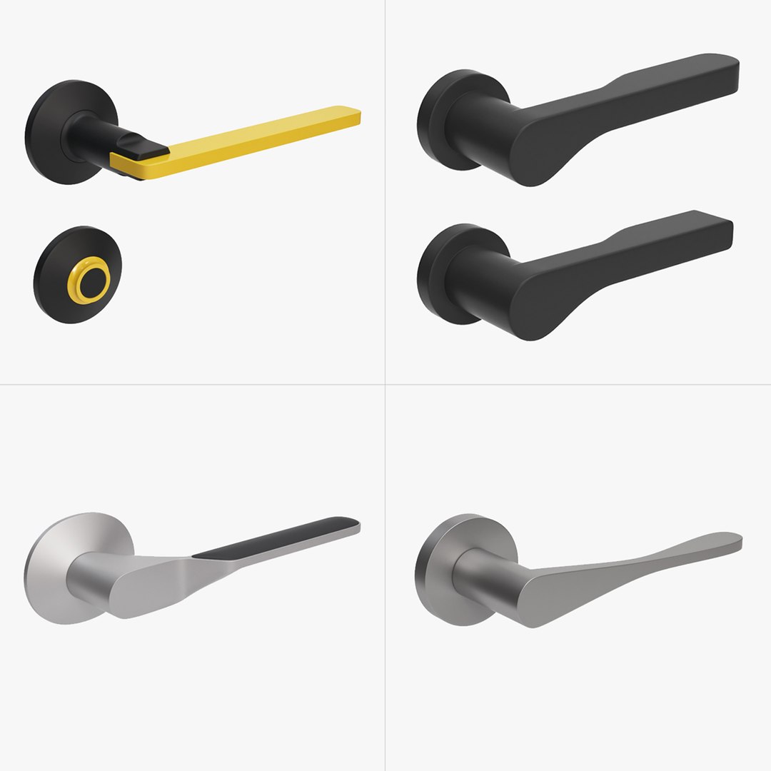 Door Handles Collection 3D Model - TurboSquid 1905522