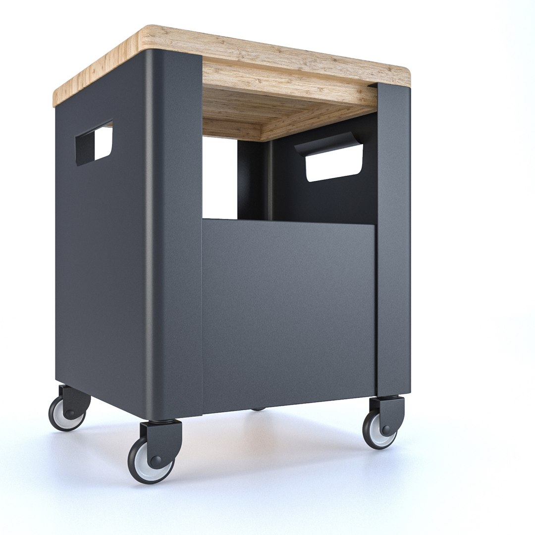 3D IKEA TROTTEN Storage unit on casters - TurboSquid 1829465