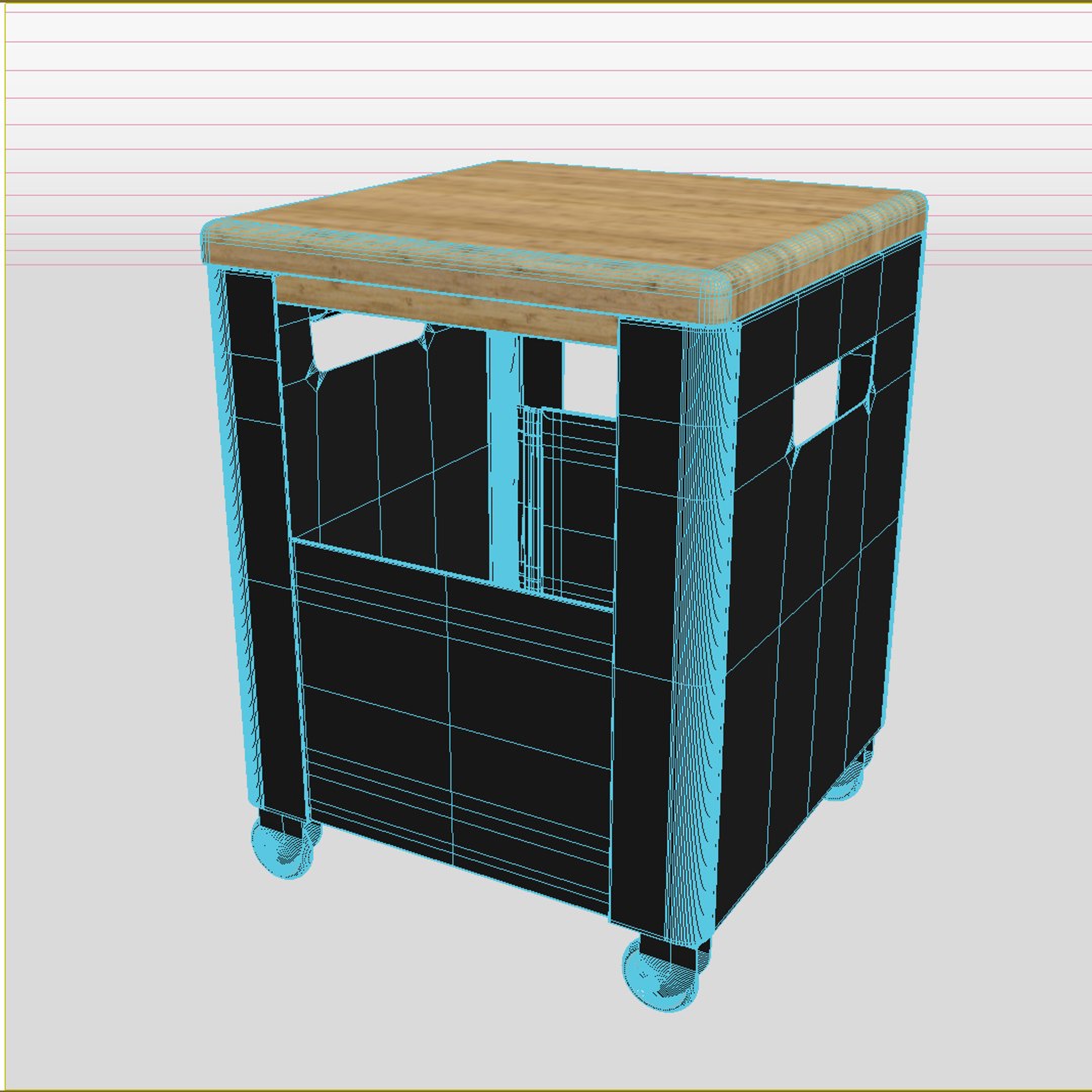 3D IKEA TROTTEN Storage unit on casters - TurboSquid 1829465