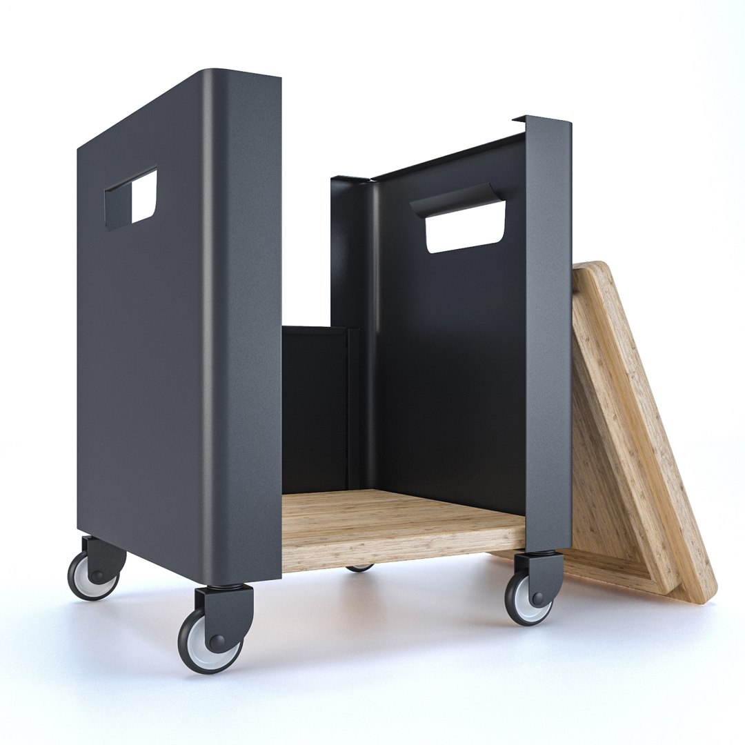 3D IKEA TROTTEN Storage unit on casters - TurboSquid 1829465
