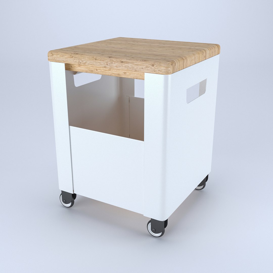 3D IKEA TROTTEN Storage unit on casters - TurboSquid 1829465
