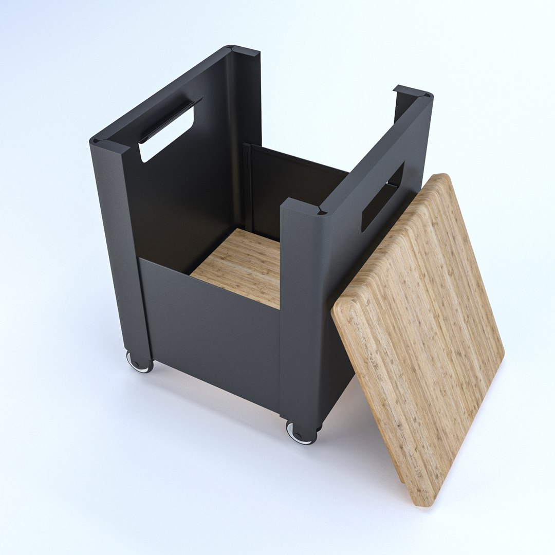 3D IKEA TROTTEN Storage unit on casters - TurboSquid 1829465