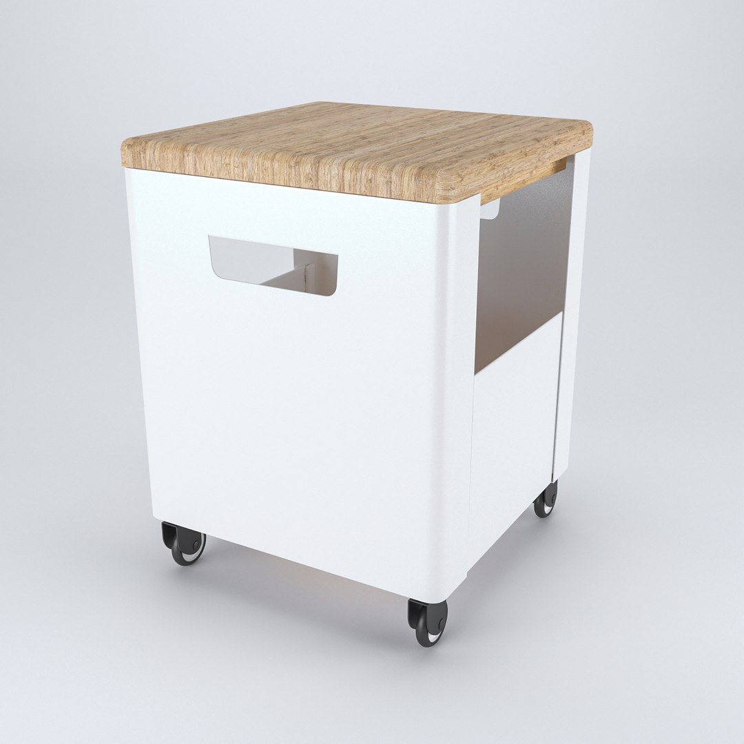 3D IKEA TROTTEN Storage unit on casters - TurboSquid 1829465