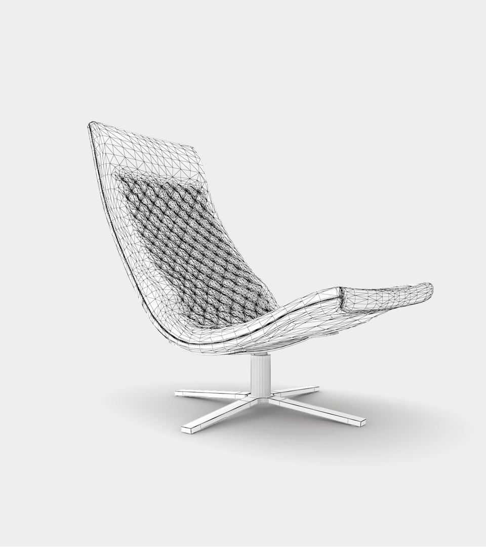 Leather Relax Chair Modeled 3D Model - TurboSquid 1402760