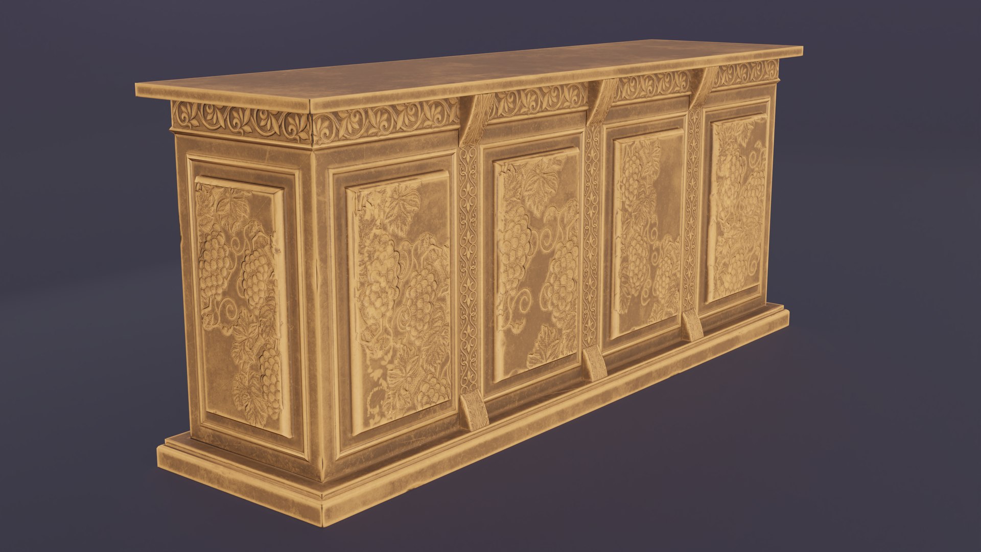 Stylized Bar Counter 3D Model - TurboSquid 2208060