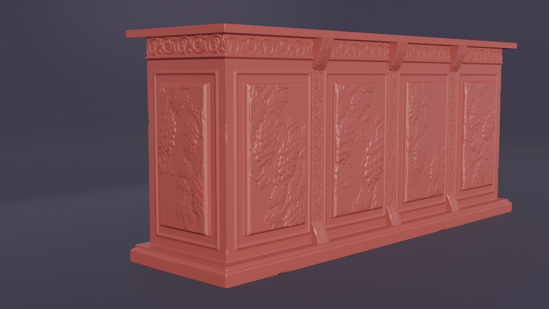 Stylized Bar Counter 3D Model - TurboSquid 2208060