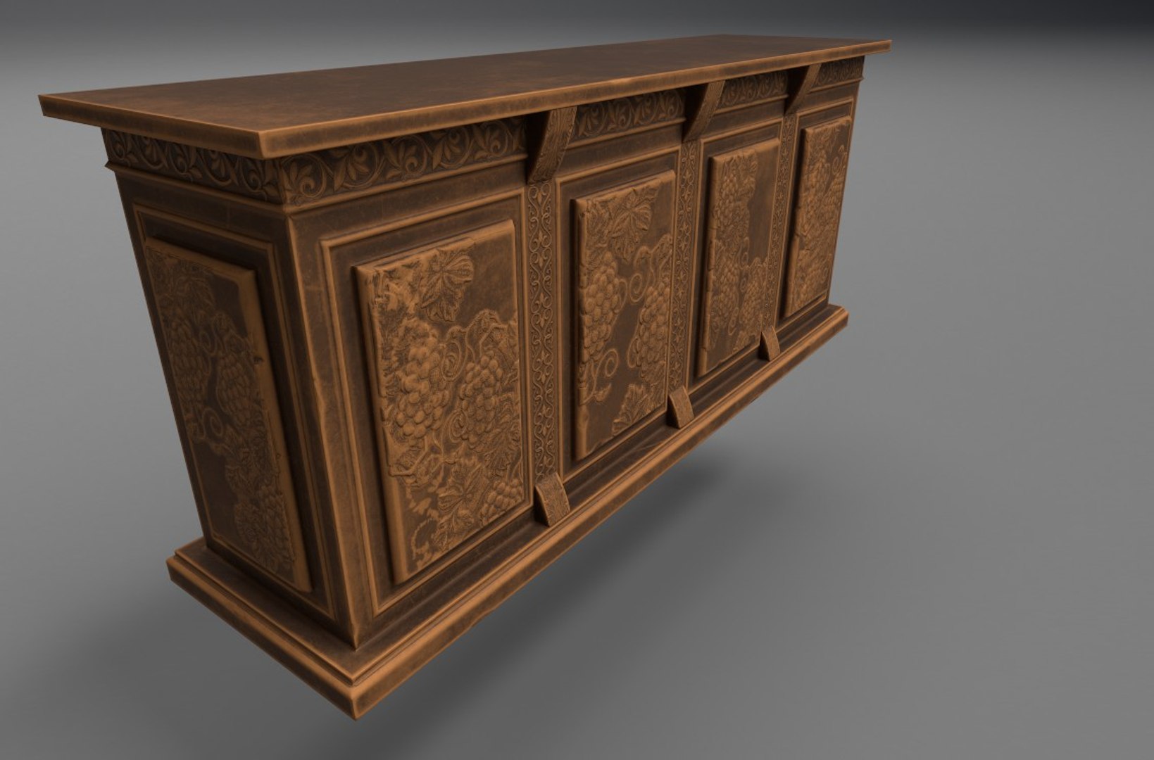 Stylized Bar Counter 3D Model - TurboSquid 2208060