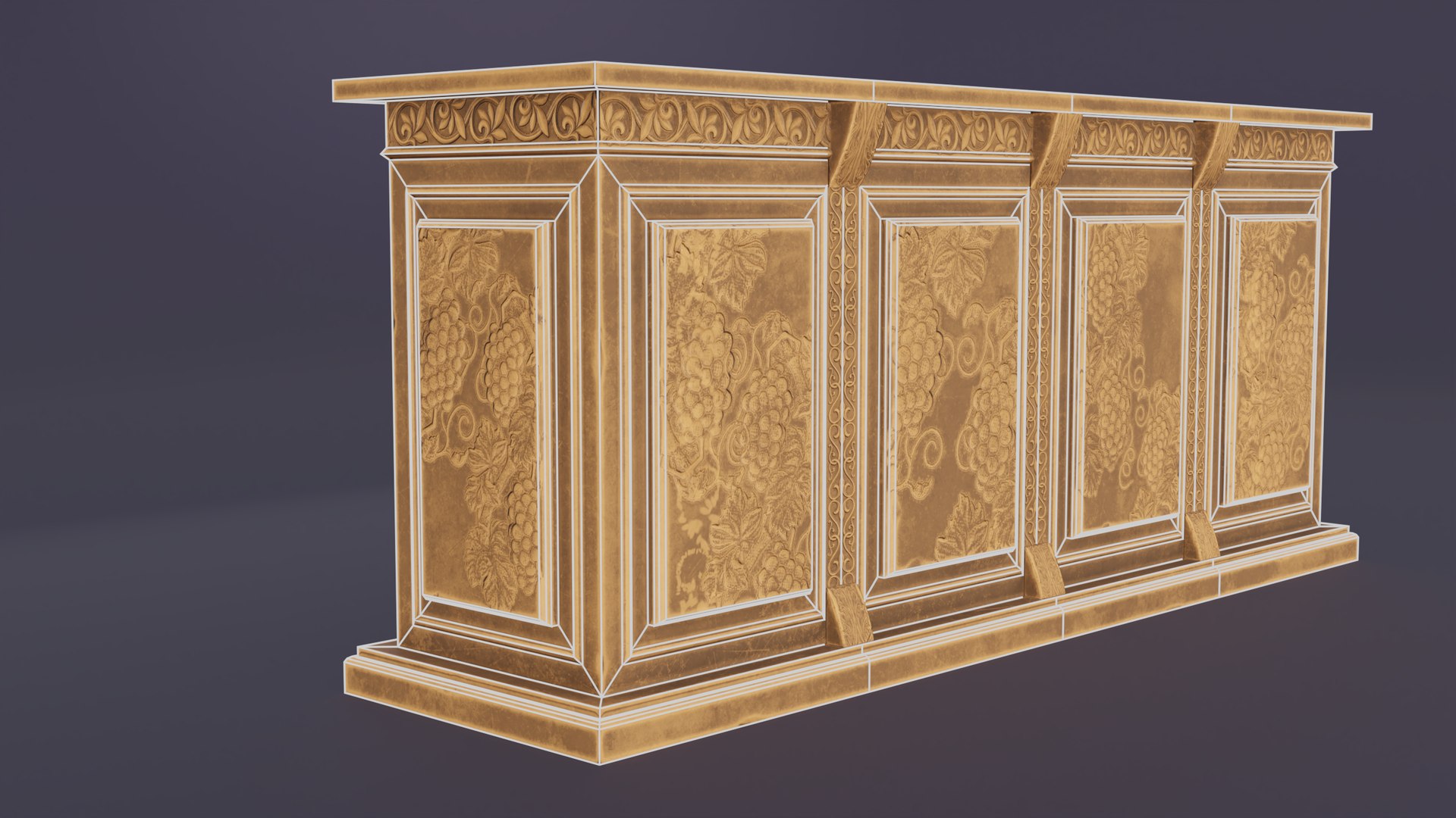 Stylized Bar Counter 3D Model - TurboSquid 2208060