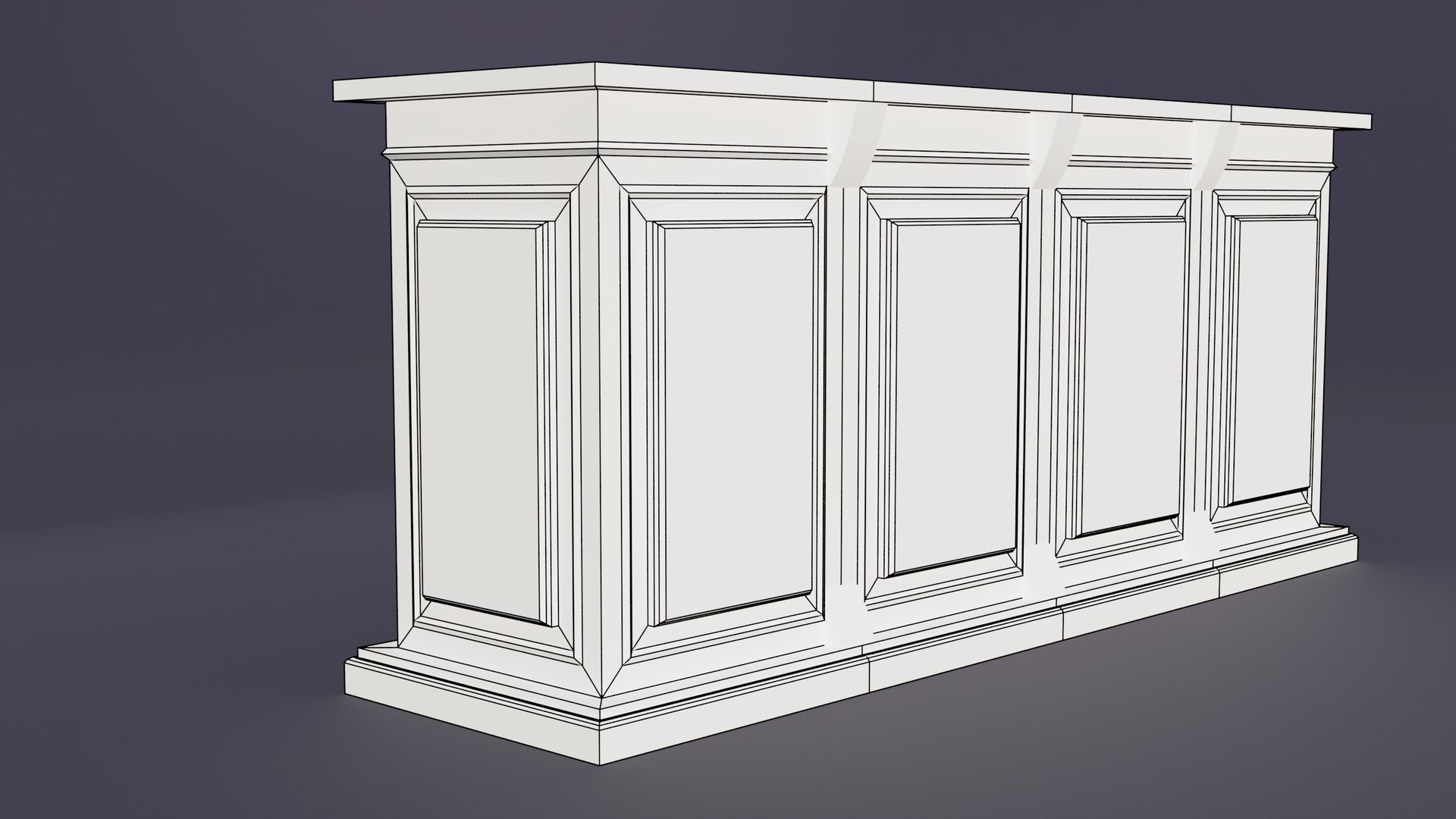 Stylized Bar Counter 3D Model - TurboSquid 2208060