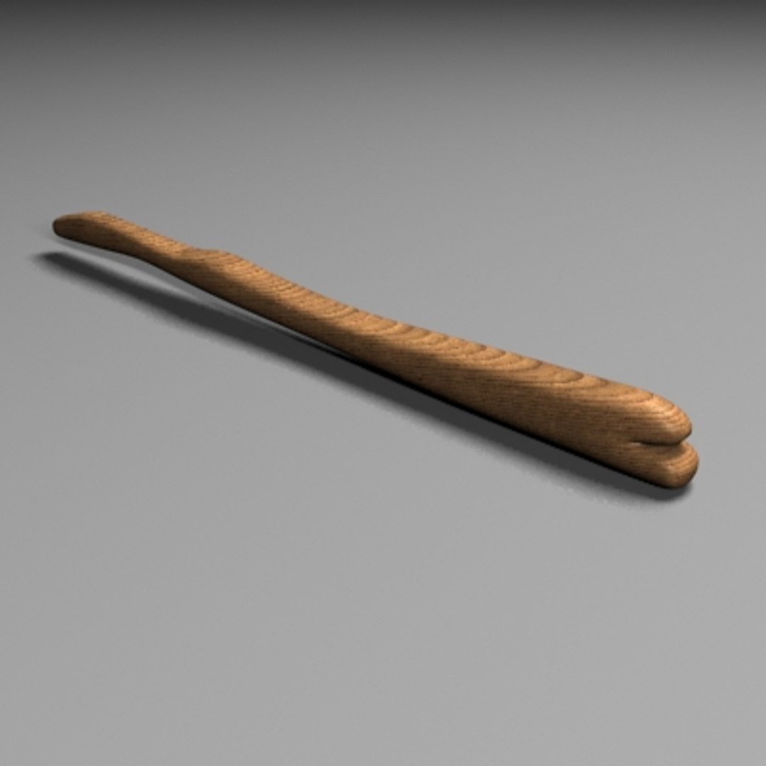 3d Model Cartoon Stick Collapsed Geometry