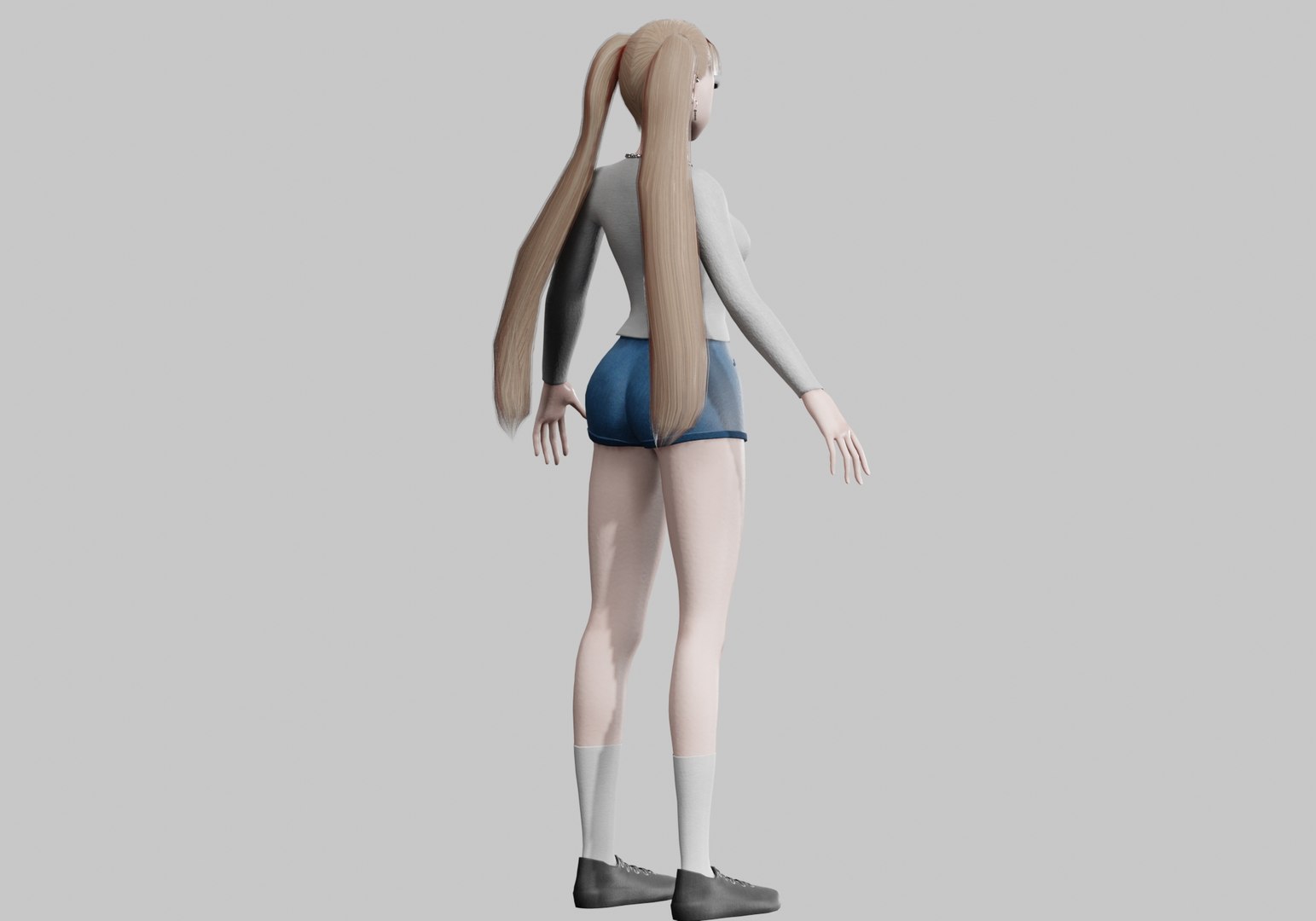 3D Model Basic Anime Girl V26202 - TurboSquid 2281731