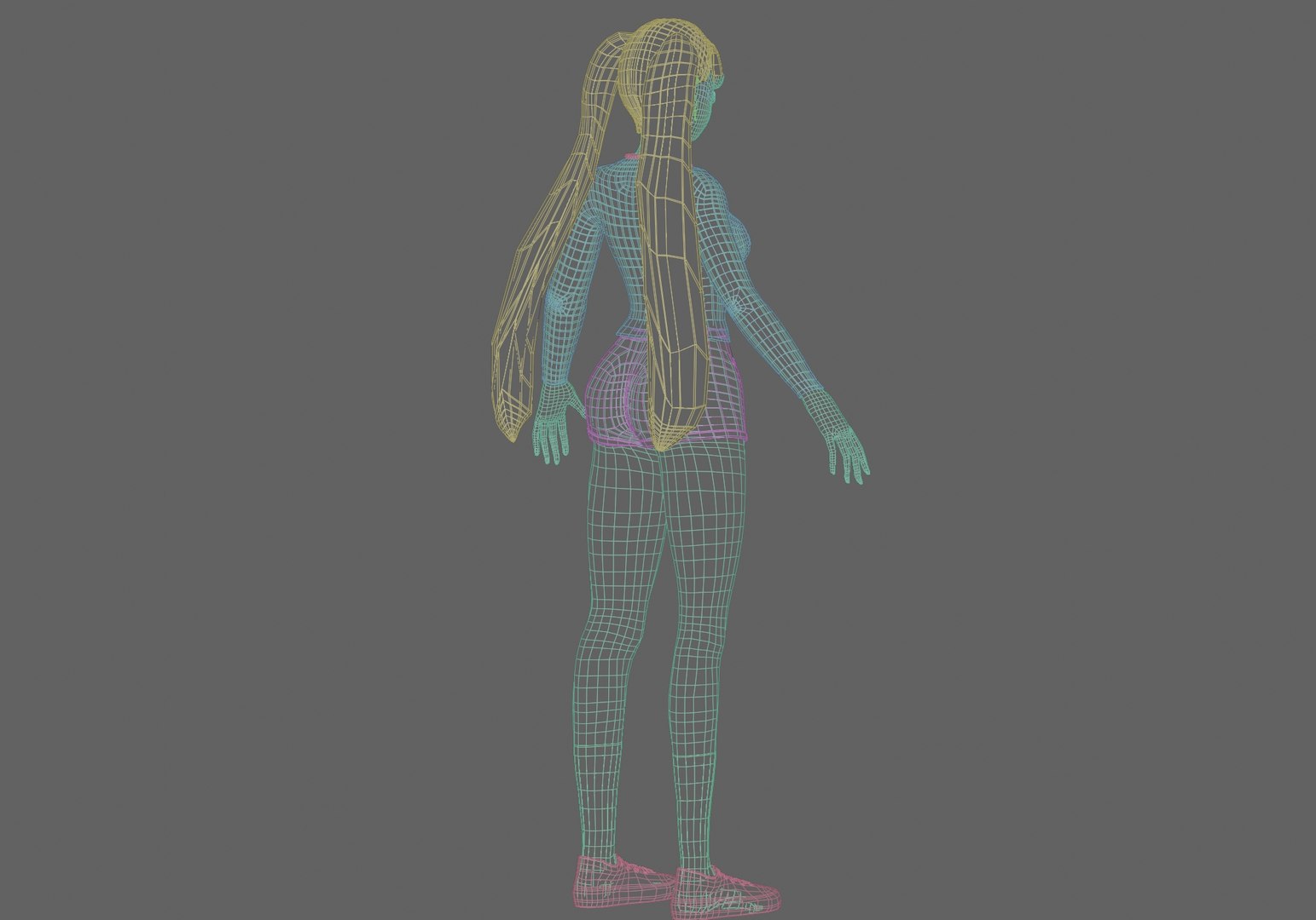 3D Model Basic Anime Girl V26202 - TurboSquid 2281731