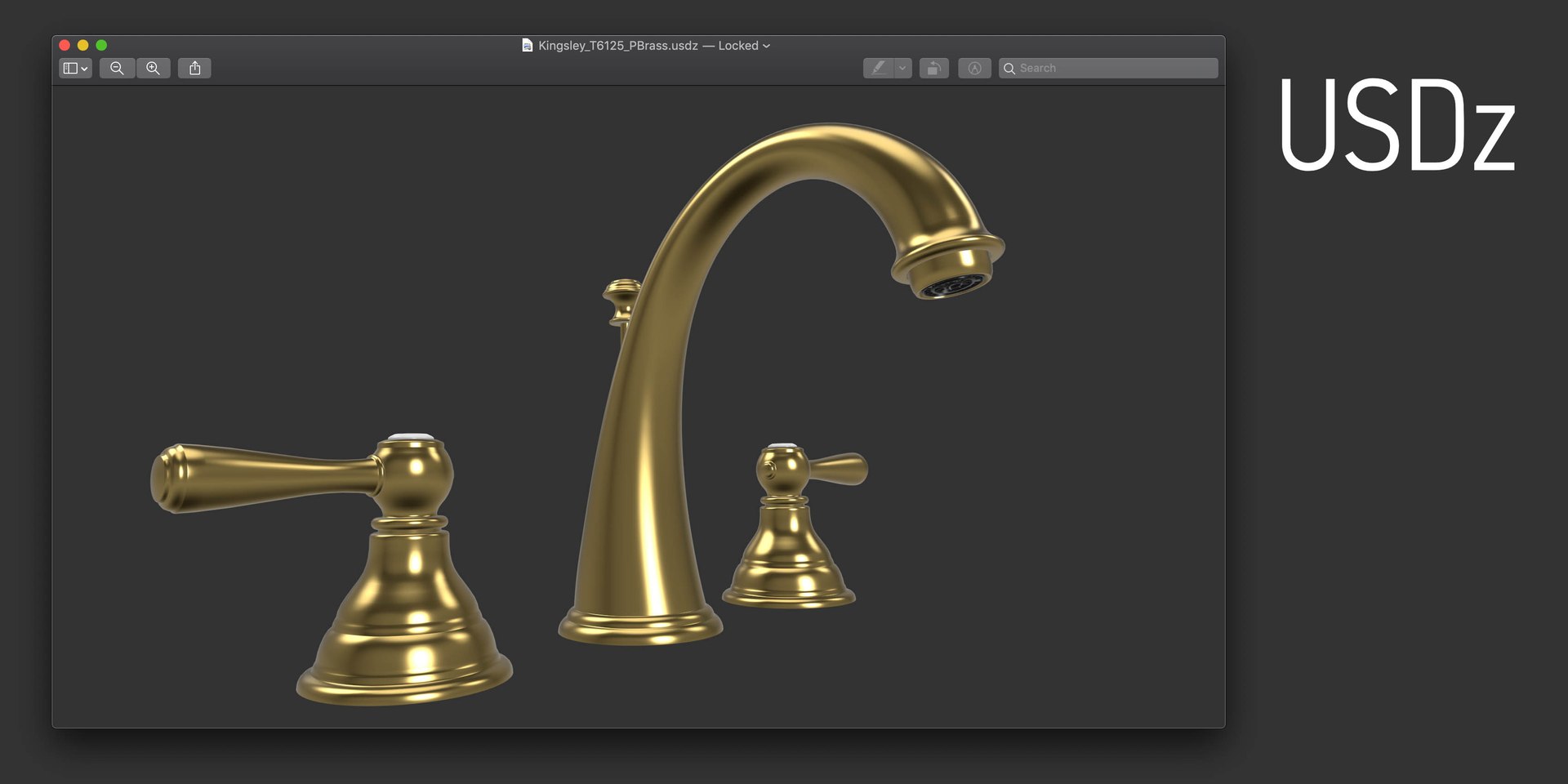 Moen kingsley t6125p two-handle 3D model - TurboSquid 1576455