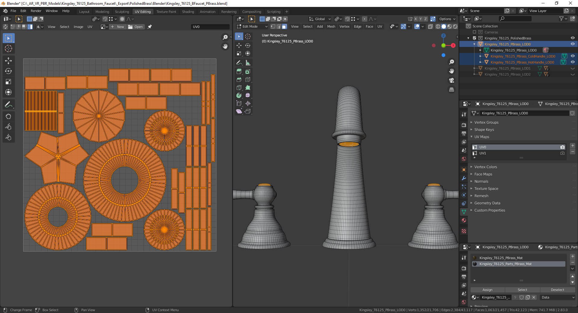 Moen Kingsley T6125p Two-handle 3D Model - TurboSquid 1576455