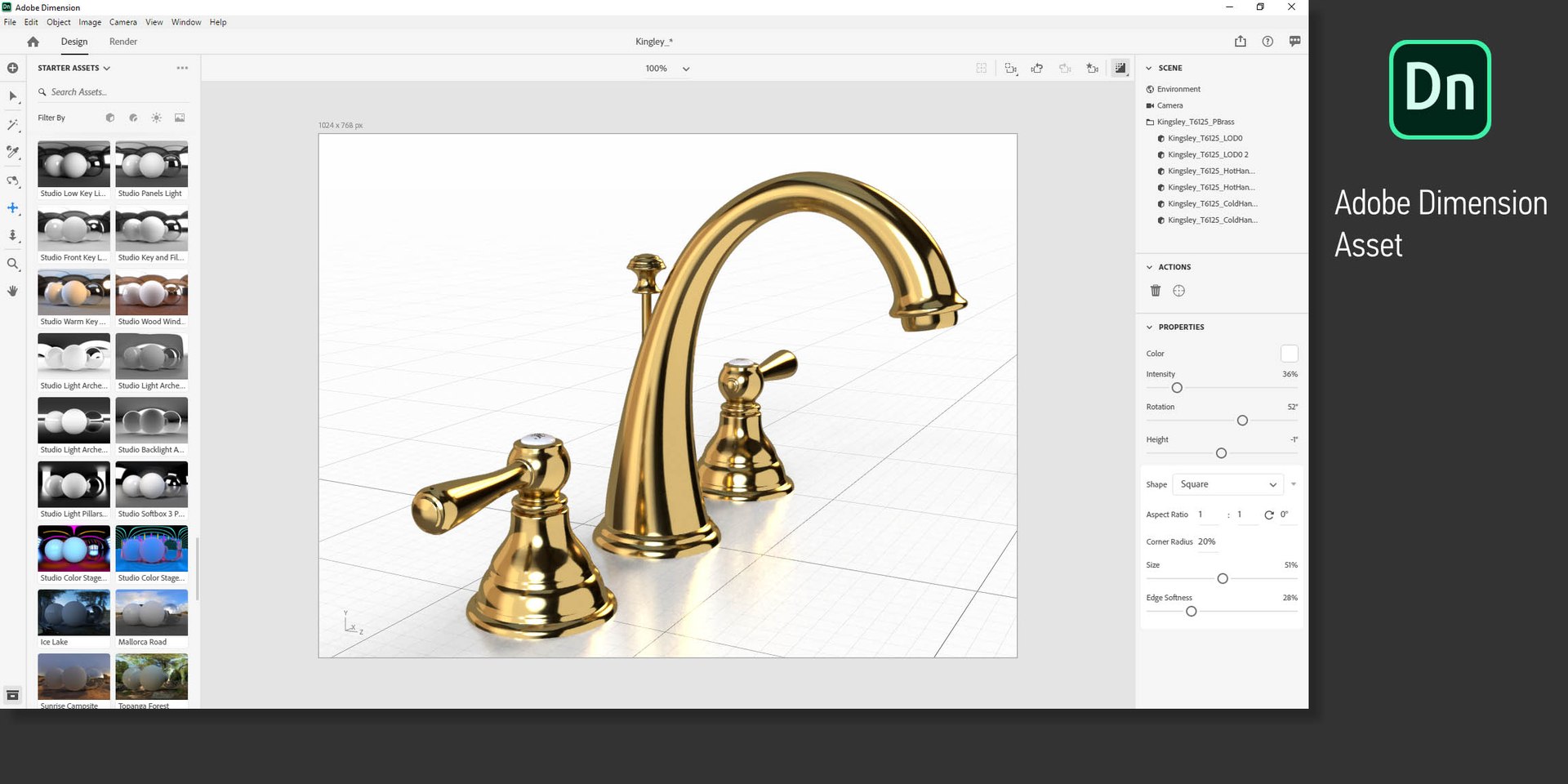 Moen kingsley t6125p two-handle 3D model - TurboSquid 1576455