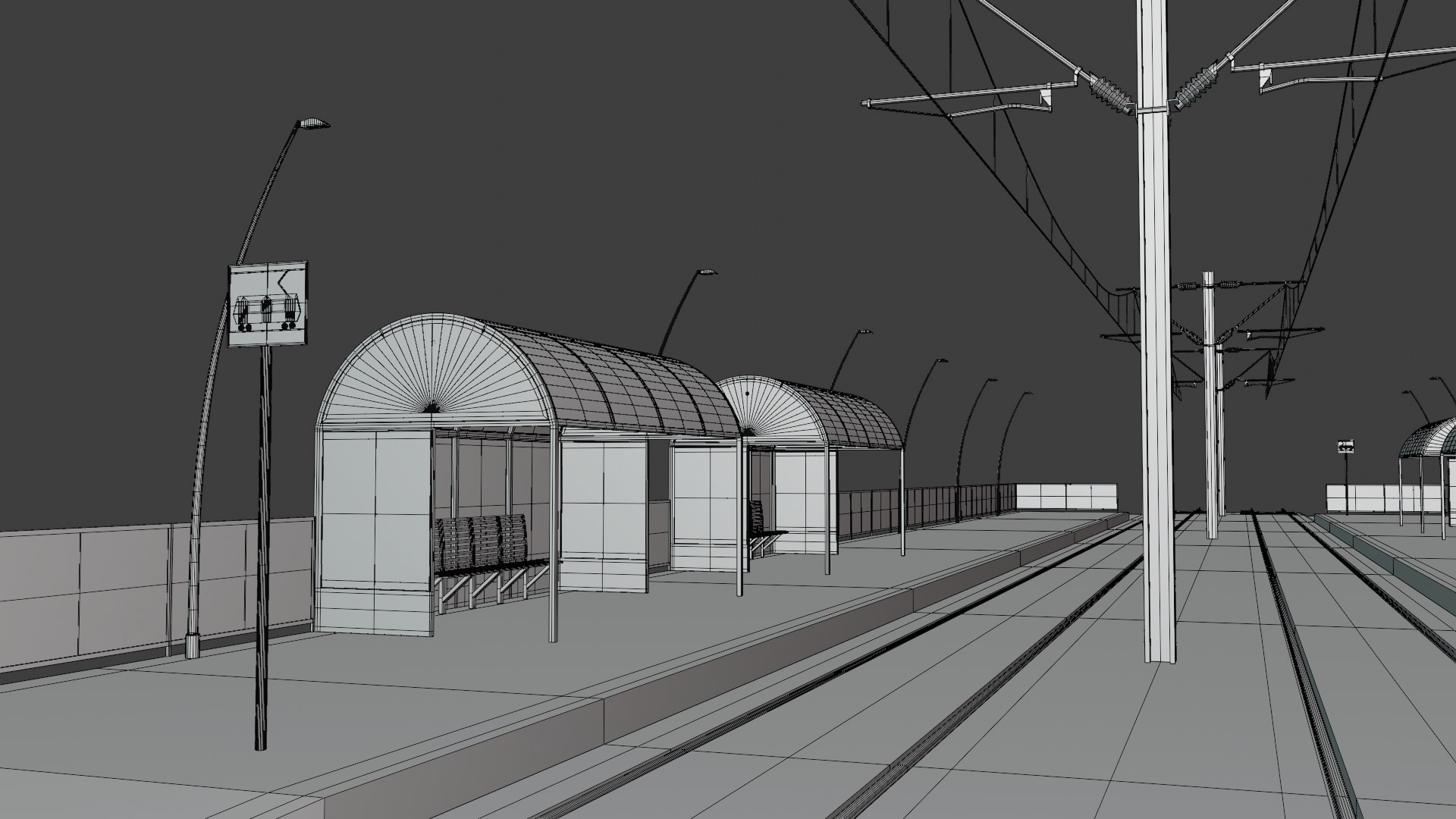 3D Tram Stops Collection - TurboSquid 2151385