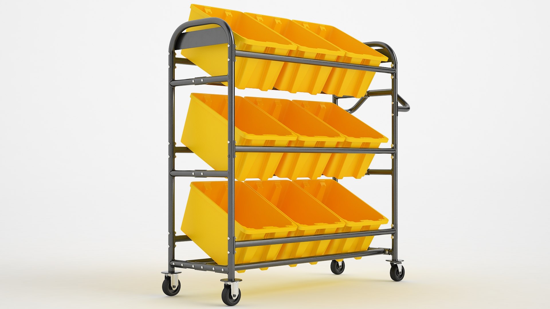 3D Tote Picking Cart 03 - TurboSquid 2210196