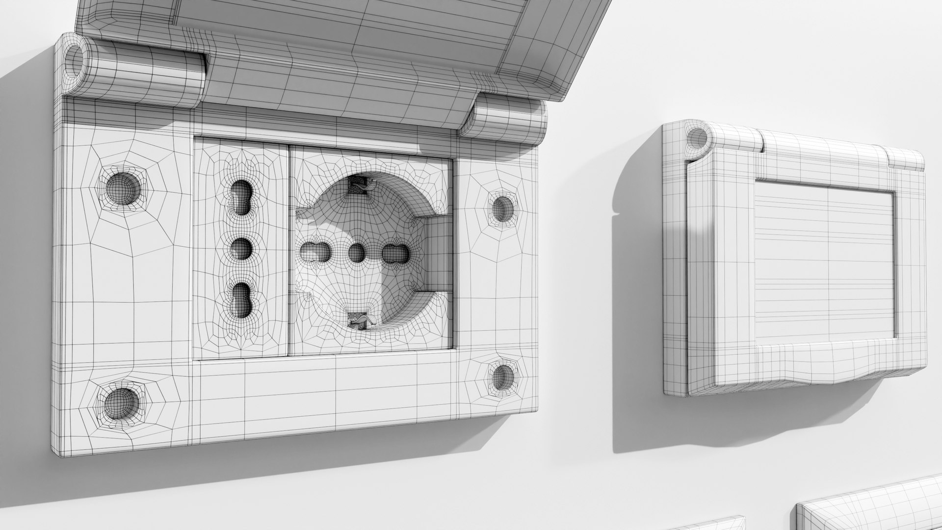 Italian Electrical Sockets Collection Model - TurboSquid 2056644