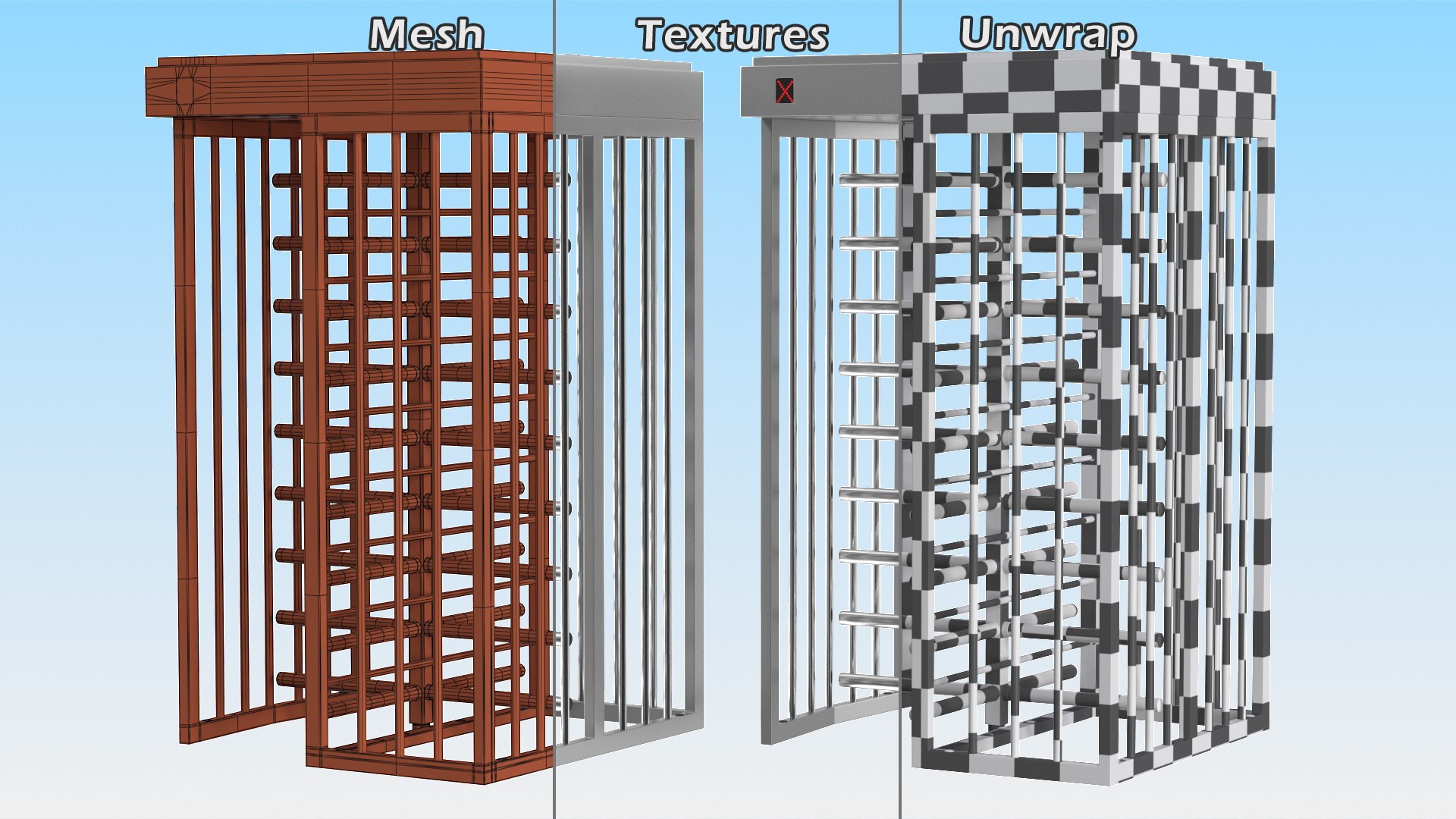 3D Model Turnstiles Collection 2 - TurboSquid 1784371