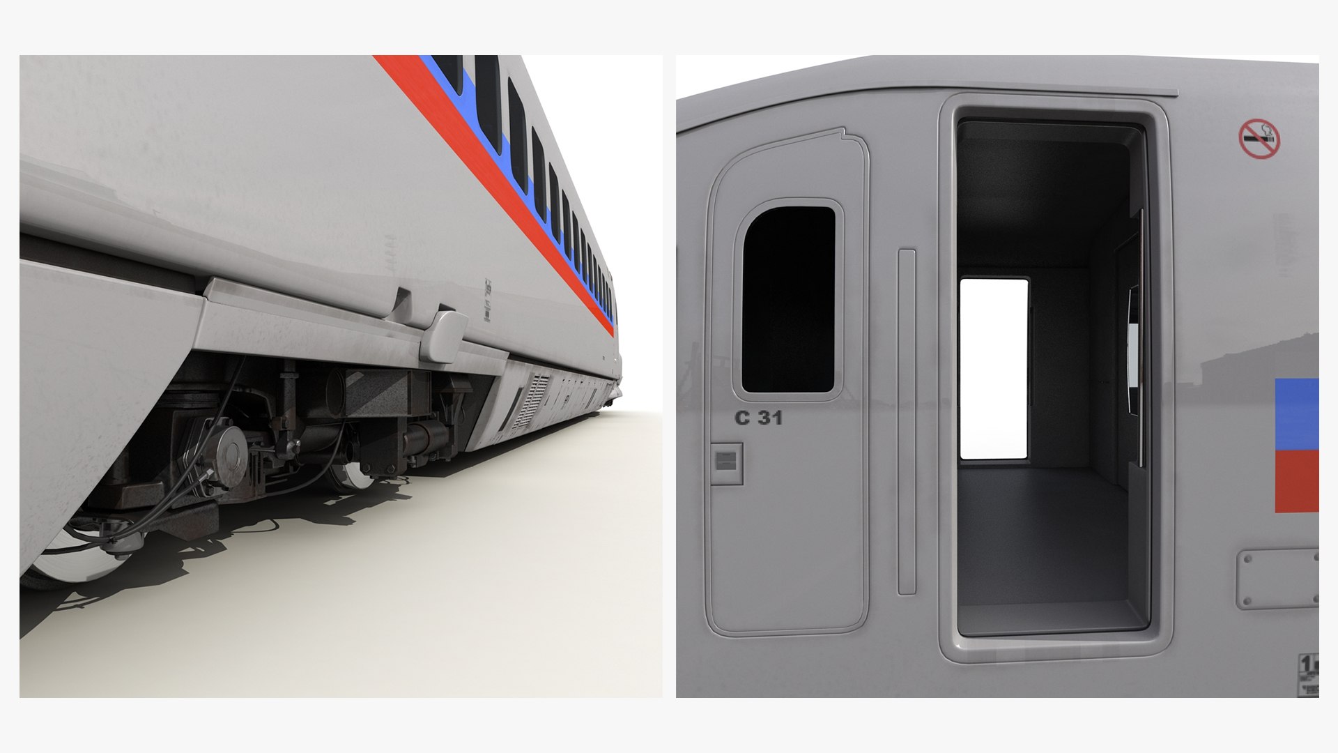 Bullet Train Locomotive Rigged 3D Model - TurboSquid 2385987