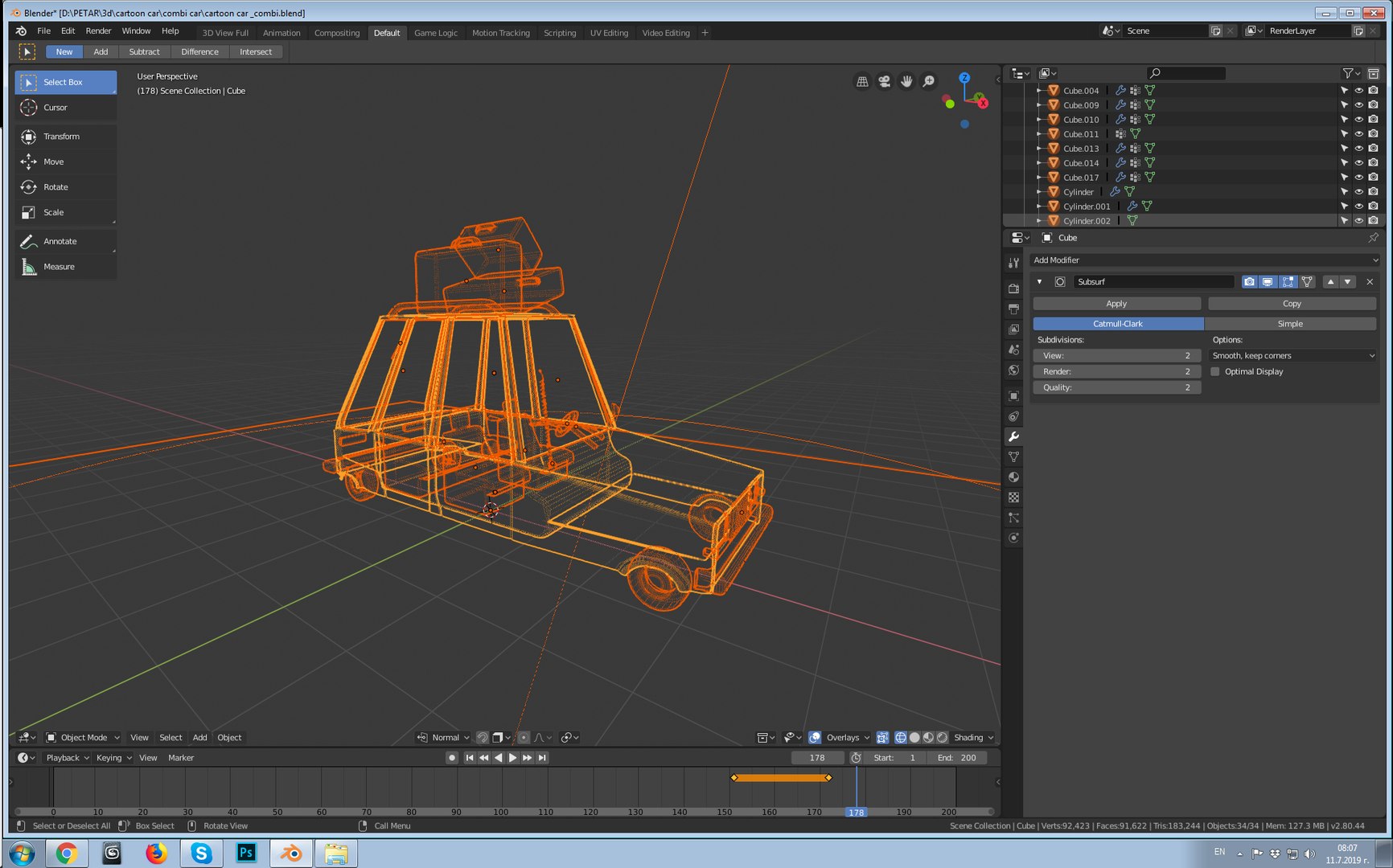 Car combi 3D model - TurboSquid 1425489
