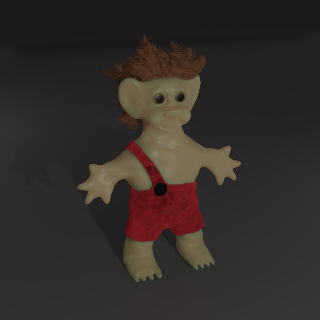 Troll Doll Waxy 3D Model - TurboSquid 1654731