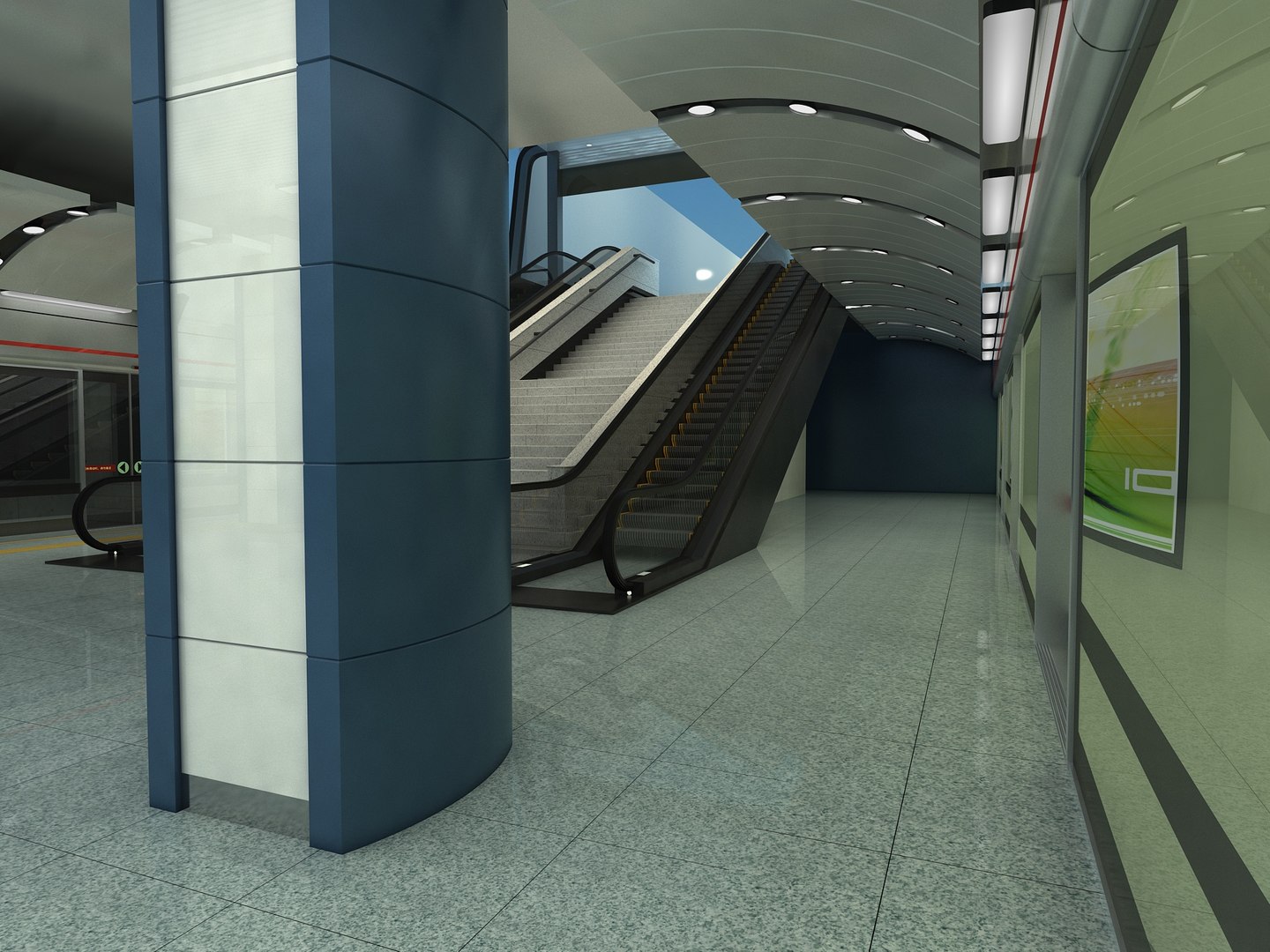 Subway Station 3D Model - TurboSquid 2113436