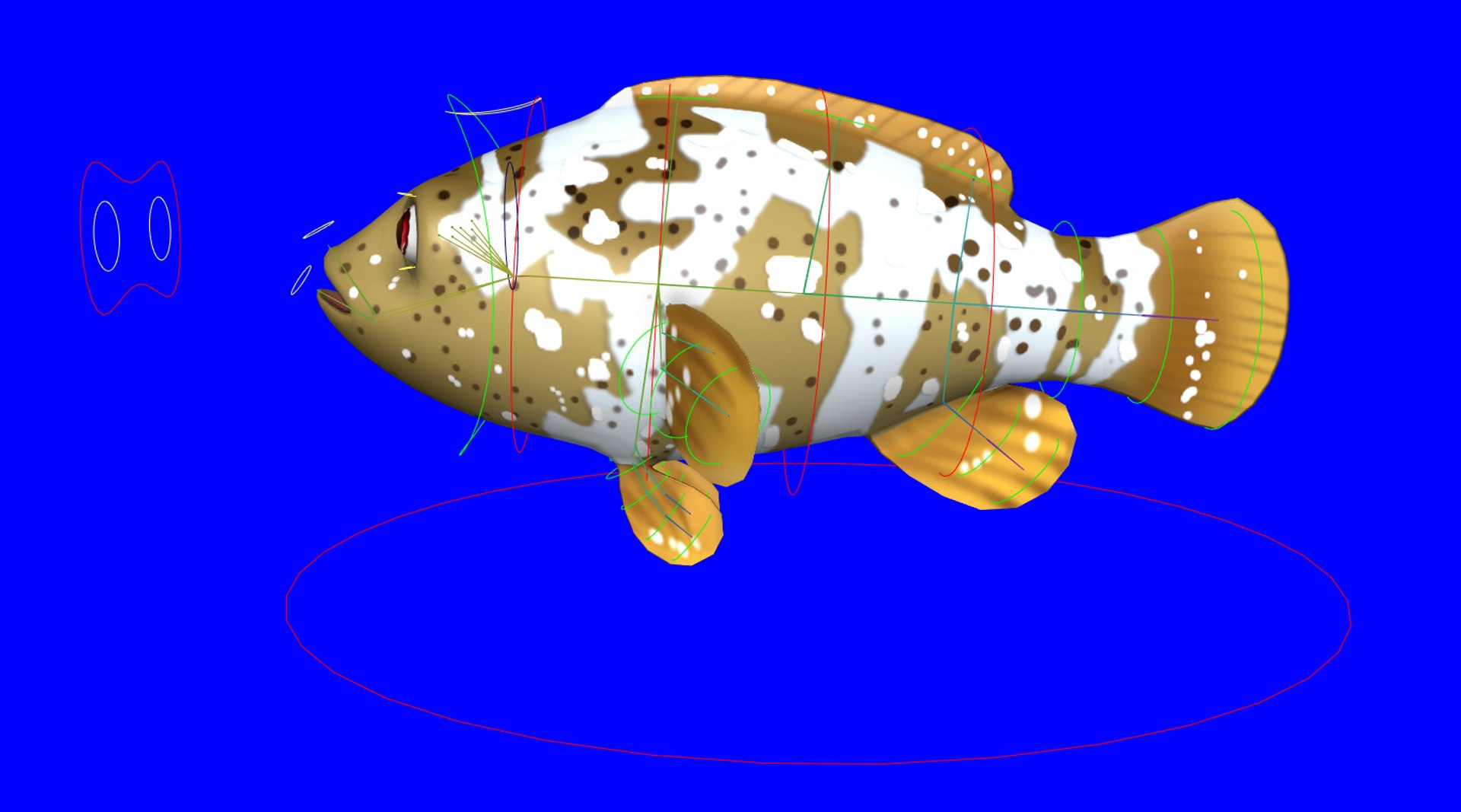 Malabar Grouper Fish Toon 3D Model - TurboSquid 1586145