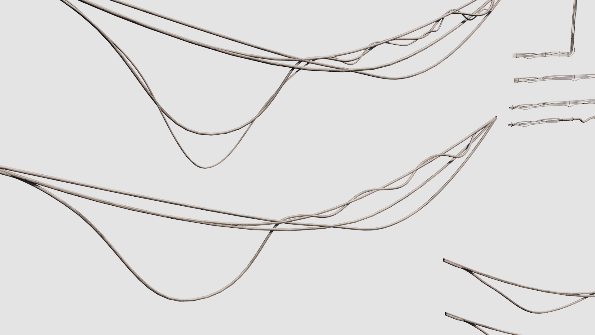 3D Electrical Wires With Pbr Texture - TurboSquid 1878431