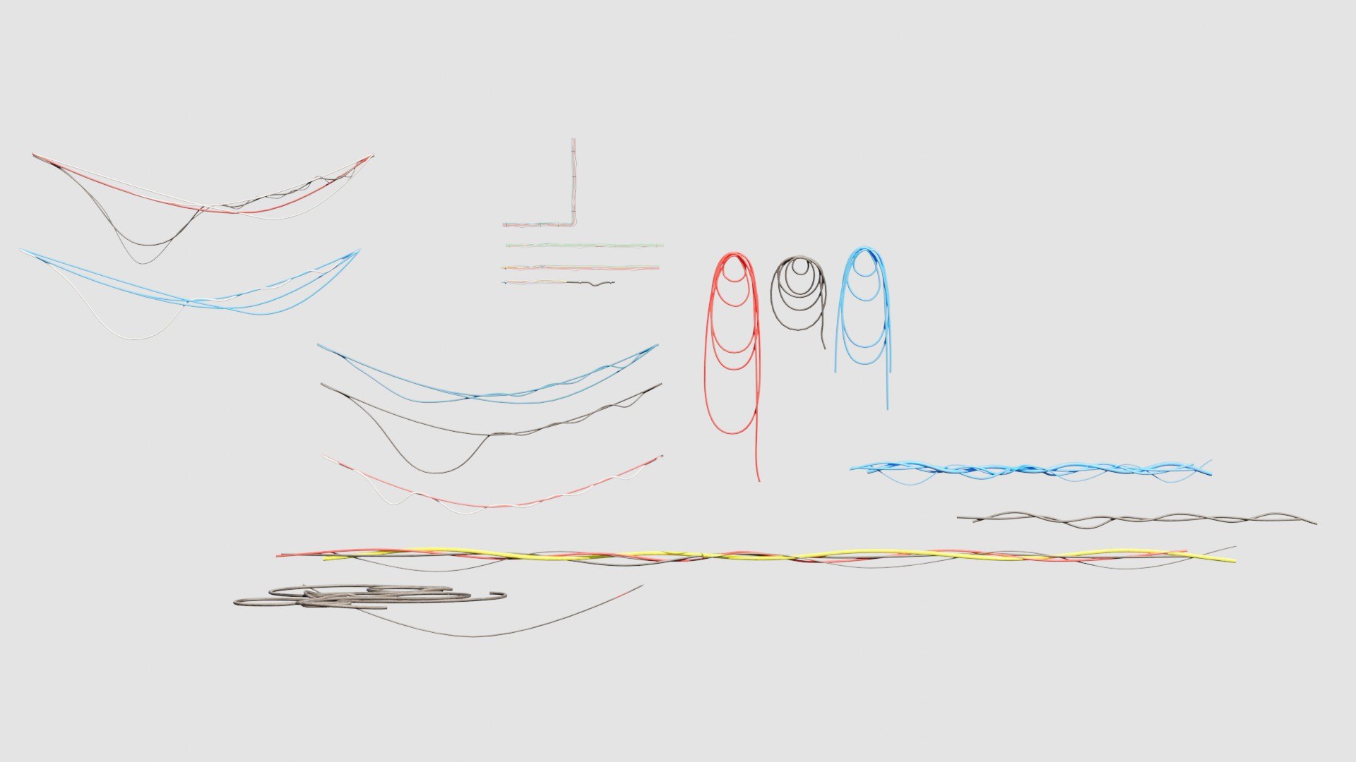 3D Electrical Wires With Pbr Texture - TurboSquid 1878431