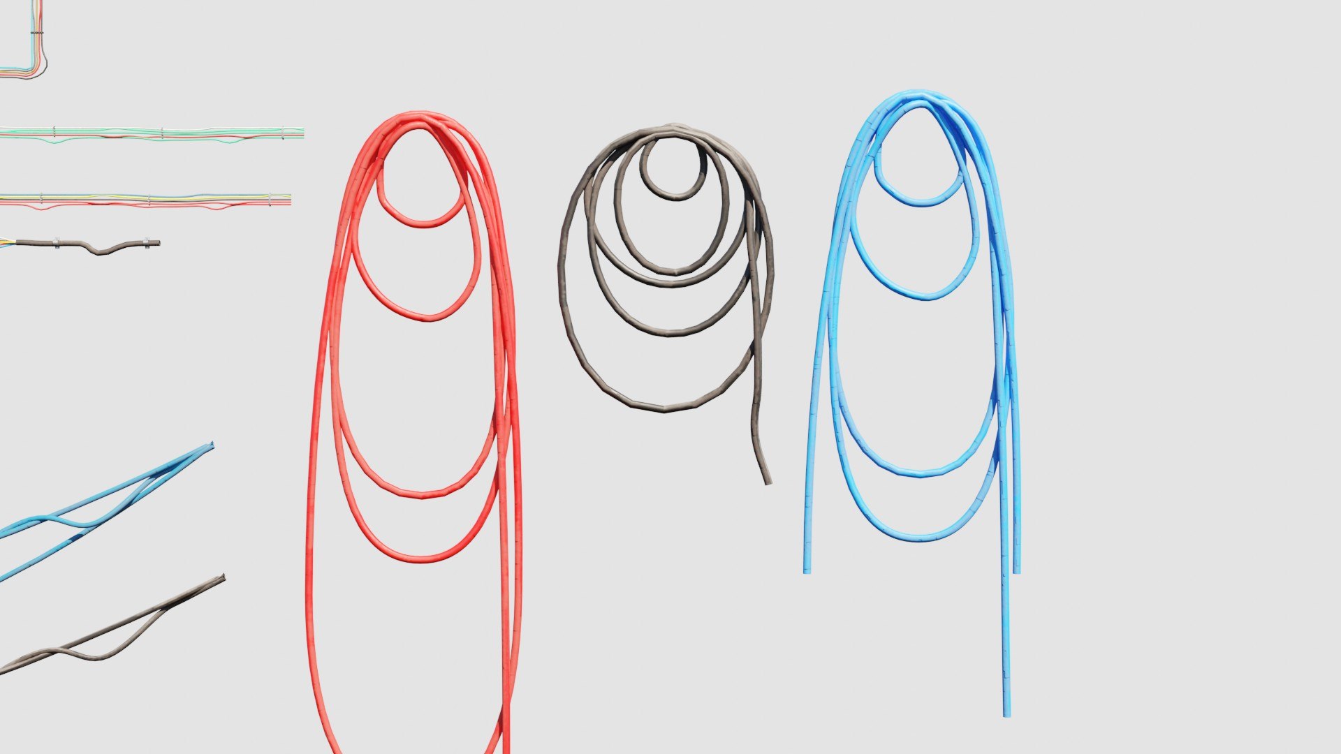 3D Electrical Wires With Pbr Texture - TurboSquid 1878431