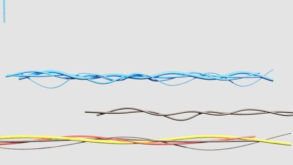 modelo 3d cables eléctricos con textura pbr - TurboSquid 1878431
