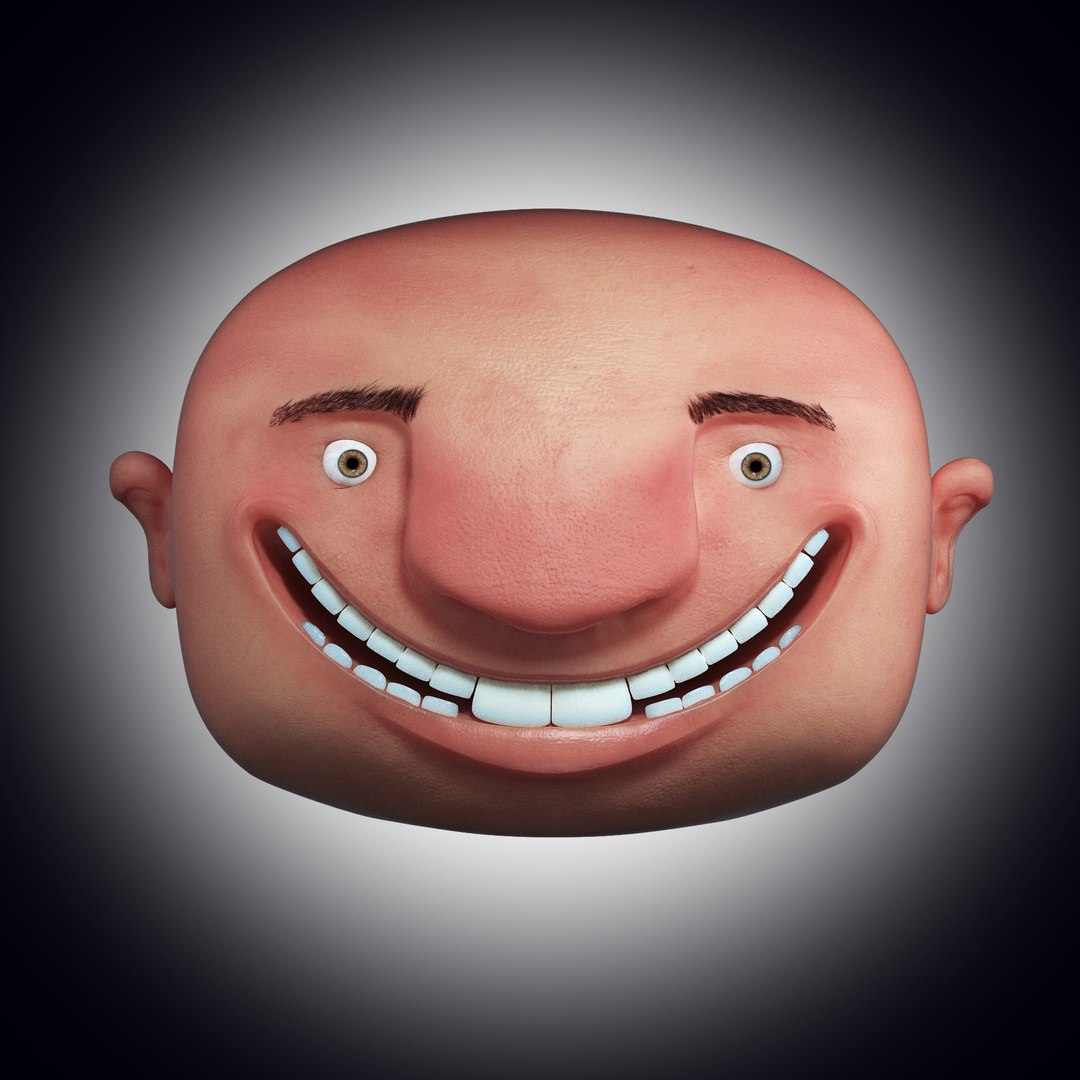 Toon Character Face Head Max