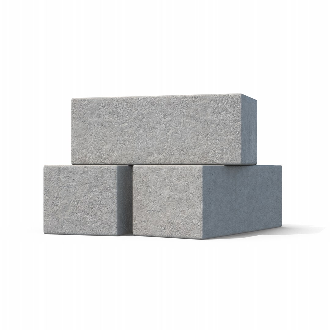 Concrete Blocks 3D Model - TurboSquid 2204084