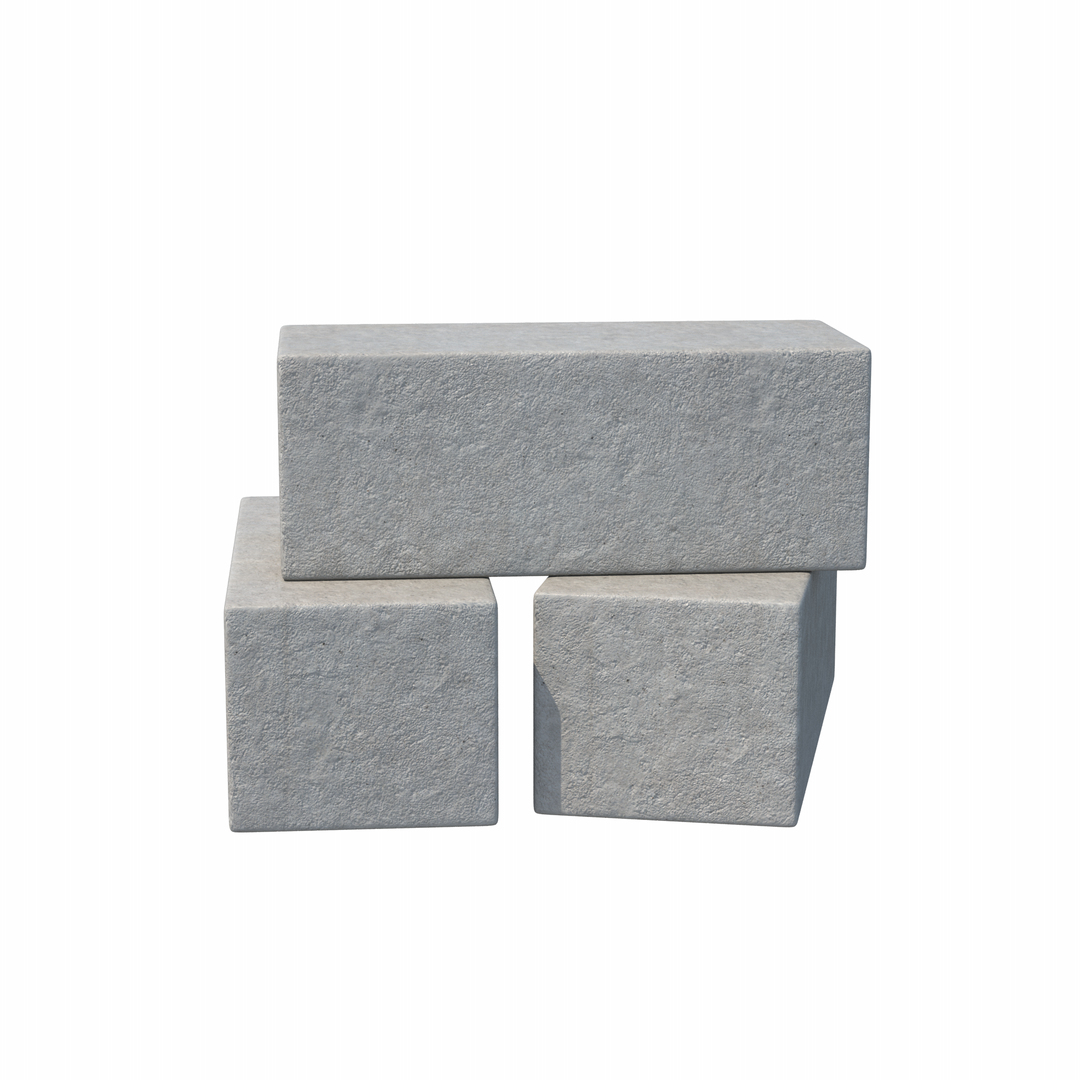 Concrete Blocks 3D Model - TurboSquid 2204084